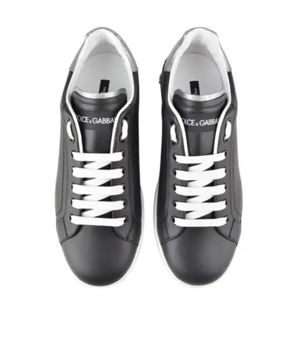 Dolce & Gabbana Logo Portofino Leather Low-top Trainers