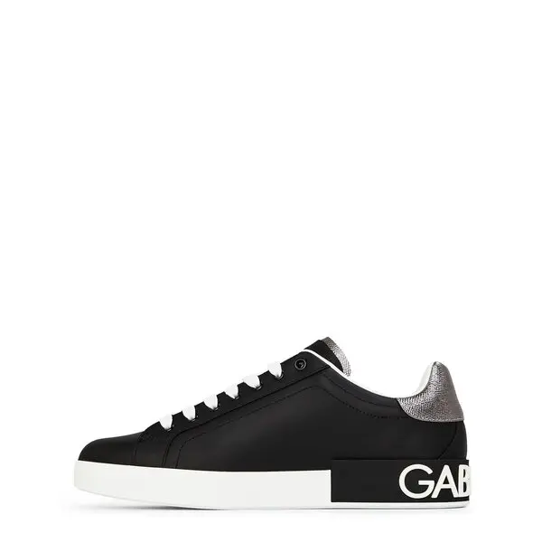 Dolce & Gabbana Logo Portofino Leather Low-top Trainers