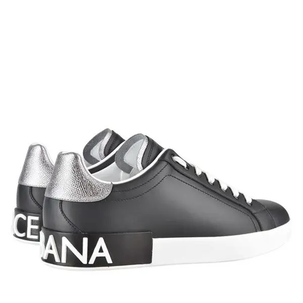Dolce & Gabbana Logo Portofino Leather Low-top Trainers