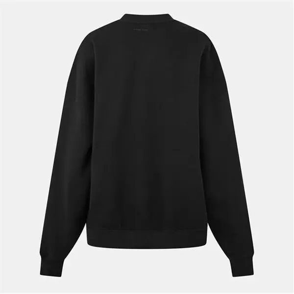ANINE BING Long Sleeve Sweatshirt With Logo Detail - Black