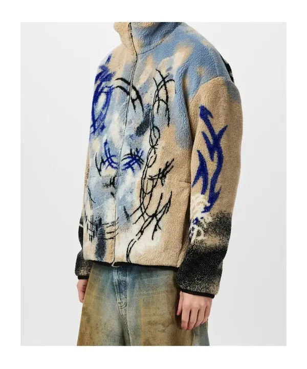 Acne Studios Teddy Jacquard Casual Jacket