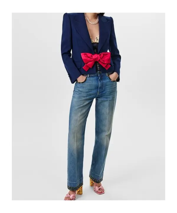 Valentino Garavani Denim Trousers With Belt Loops
