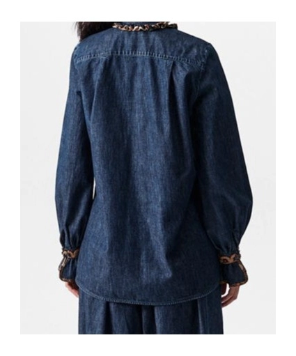 Valentino Garavani Embroidered Denim Top