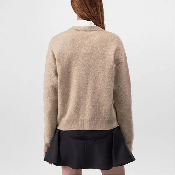 Versace V-neck Button-front Cardigan With Pockets