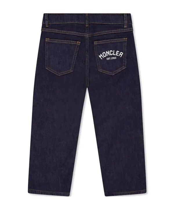 Moncler Embroidered Logo Jeans