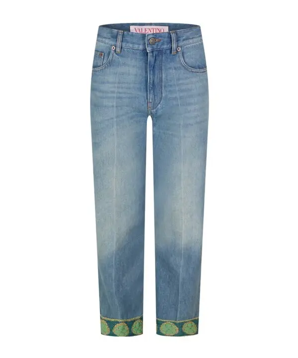 Valentino Garavani Straight Leg Denim Trousers