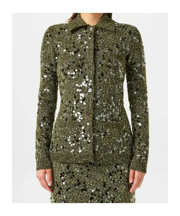 Gucci Sequin Knit Cardigan