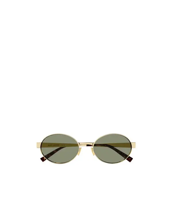 Saint Laurent Oval Frame Full Rim Sunglasses - Gray