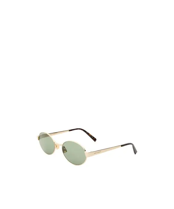 Saint Laurent Oval Frame Full Rim Sunglasses - Gray