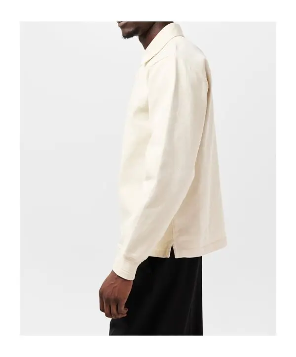 Burberry Shield Long Sleeve Polo - White