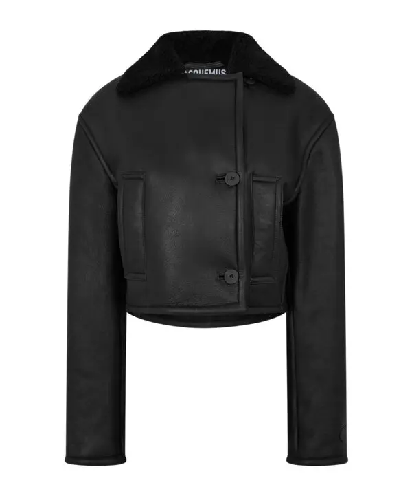 Jacquemus Lapel Collar Leather Jacket
