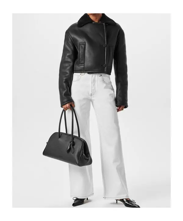 Jacquemus Lapel Collar Leather Jacket