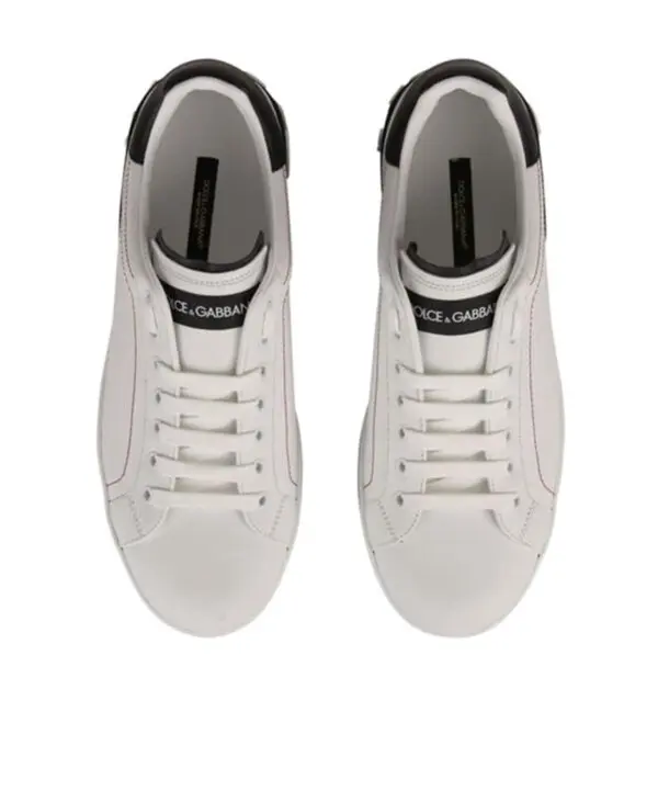 Dolce & Gabbana Logo Portofino Leather Low-top Trainers