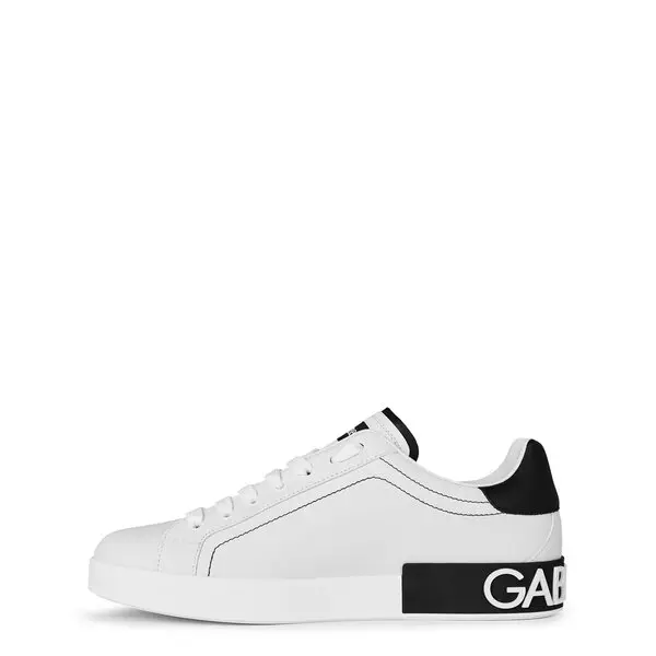 Dolce & Gabbana Logo Portofino Leather Low-top Trainers