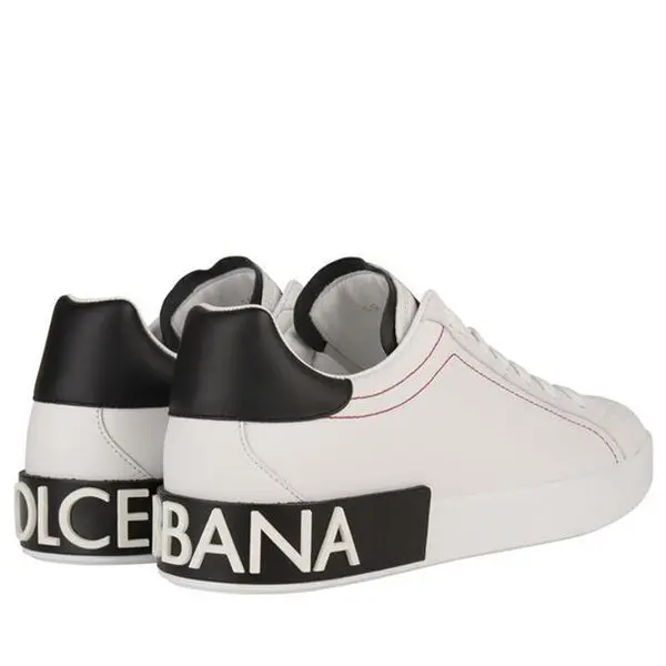 Dolce & Gabbana Logo Portofino Leather Low-top Trainers