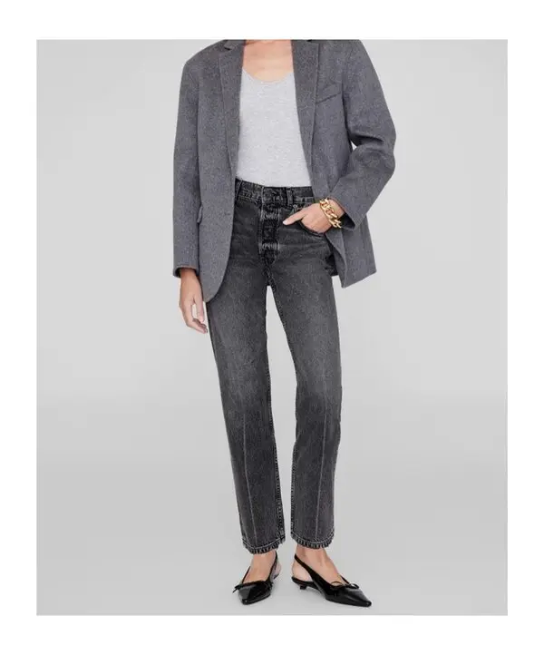 ANINE BING Belt Loop Jeans