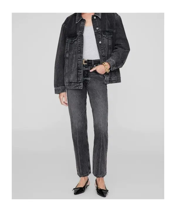 ANINE BING Belt Loop Jeans