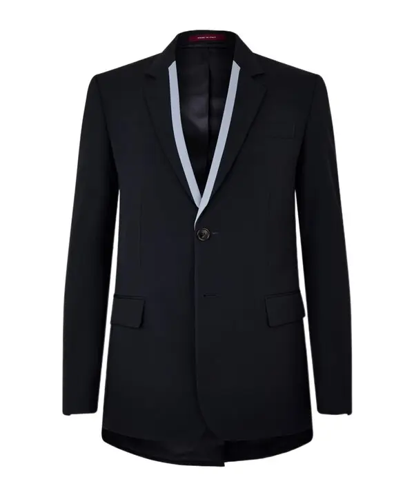Gucci Single Breasted Contrast Color Blazer