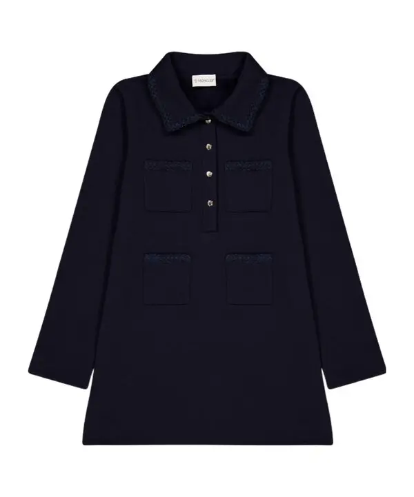 Moncler Long Sleeve Logo Dress