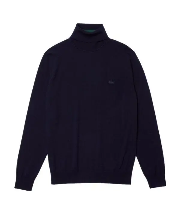 Lacoste Logo Embroidered Turtleneck Jumper