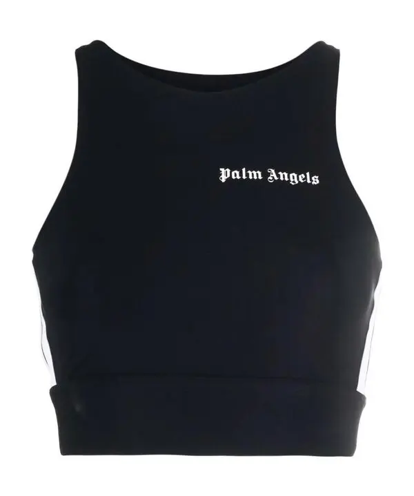 Palm Angels Logo Print Sleeveless Tank Top