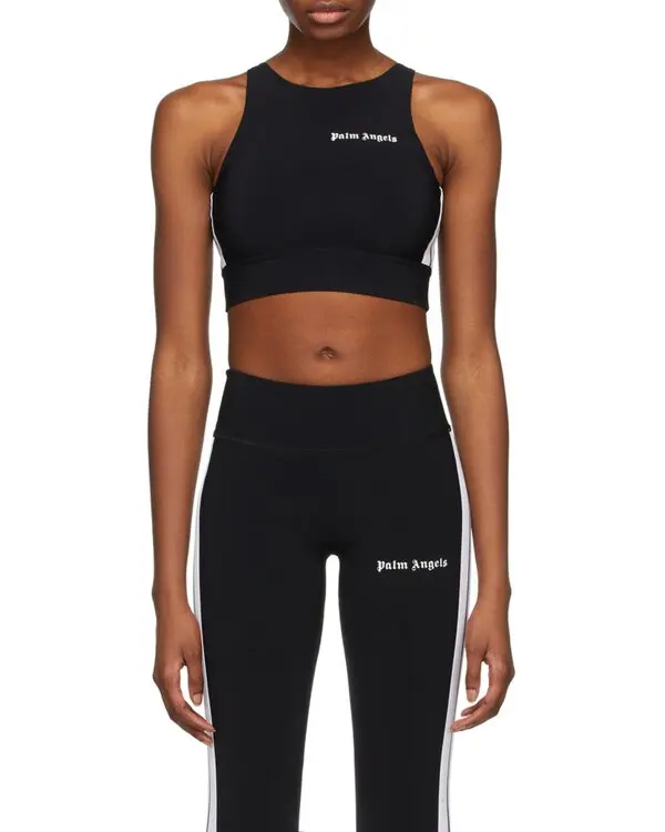 Palm Angels Logo Print Sleeveless Tank Top