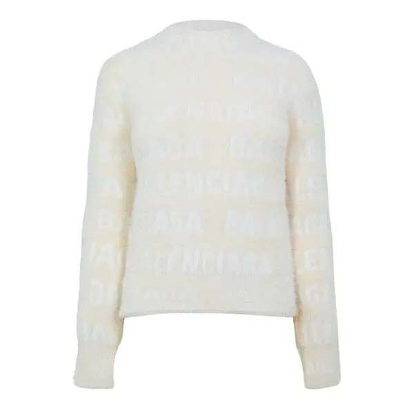 Balenciaga Long Sleeve Logo Knit