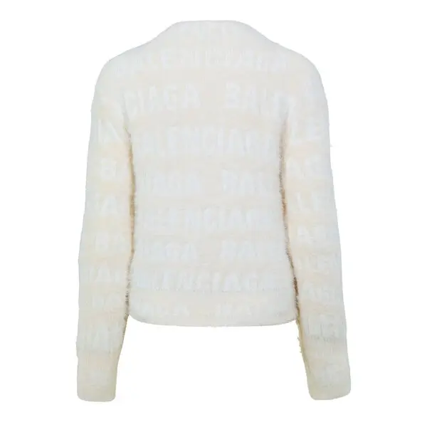 Balenciaga Long Sleeve Logo Knit