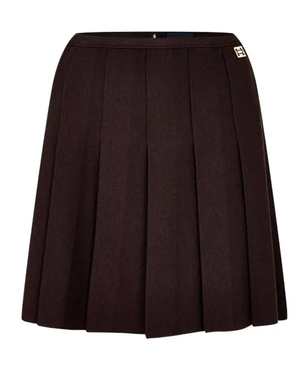 Givenchy Pleated Skirt With Signature 4g Logo