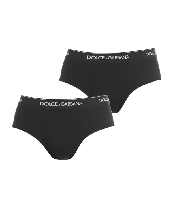 Dolce & Gabbana Logo Cotton Briefs, 2-pack