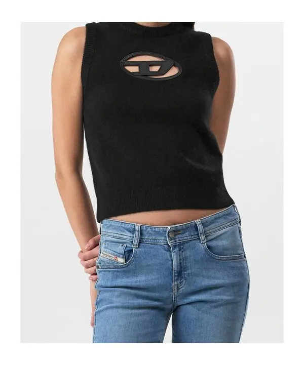 DIESEL® Oval D Logo Knit Vest