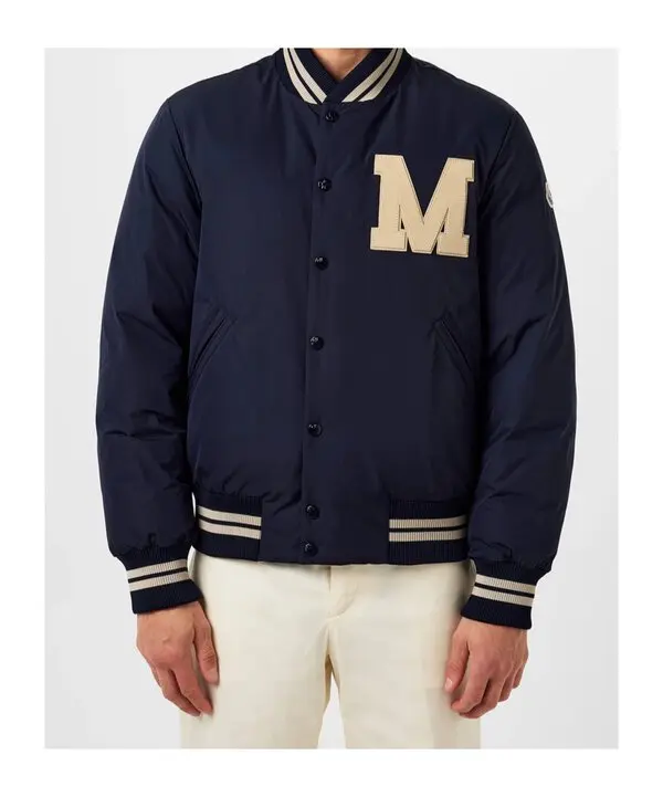 Moncler Varsity Logo Down Jacket