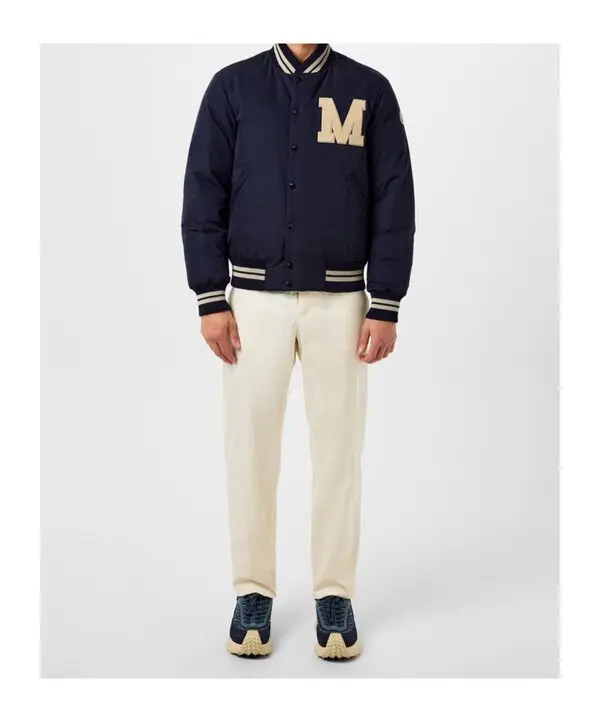 Moncler Varsity Logo Down Jacket