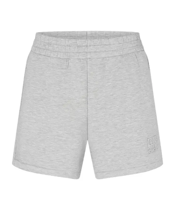 ANINE BING Elastic Waist Shorts With Graphic Detail
