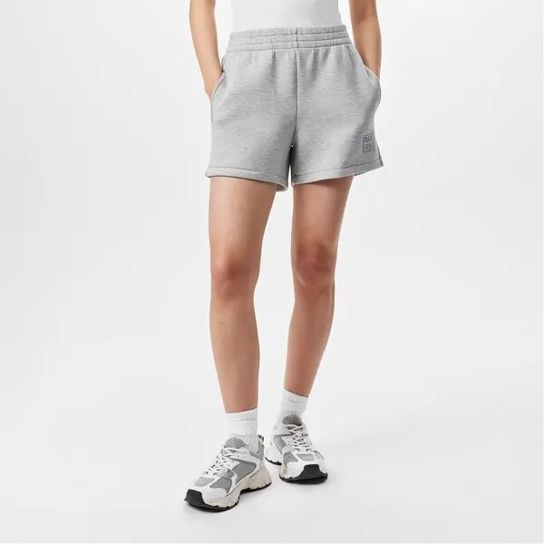 ANINE BING Elastic Waist Shorts With Graphic Detail