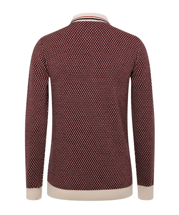Valentino Garavani Long Sleeve Knit Polo Shirt