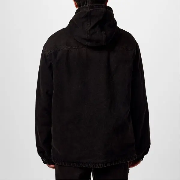 Prada Denim Zip-up Jacket With Hood