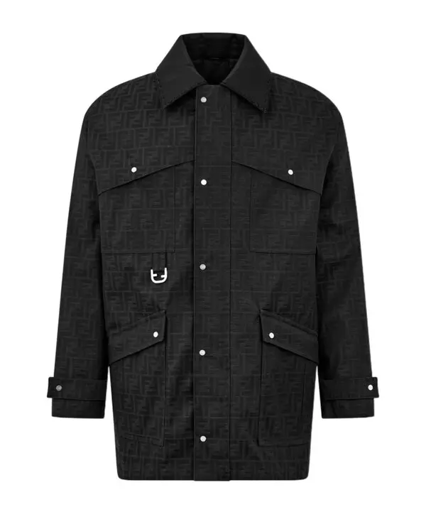 Fendi Logo Jacquard Blouson Jacket