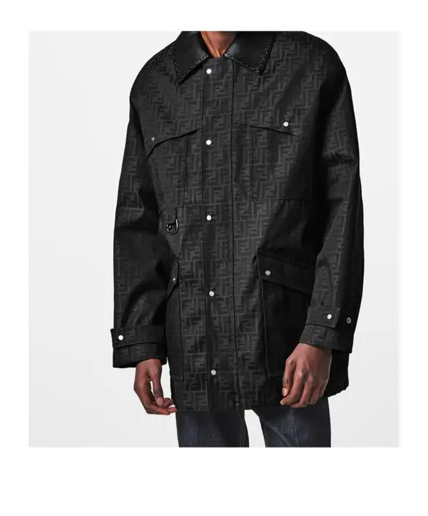 Fendi Logo Jacquard Blouson Jacket