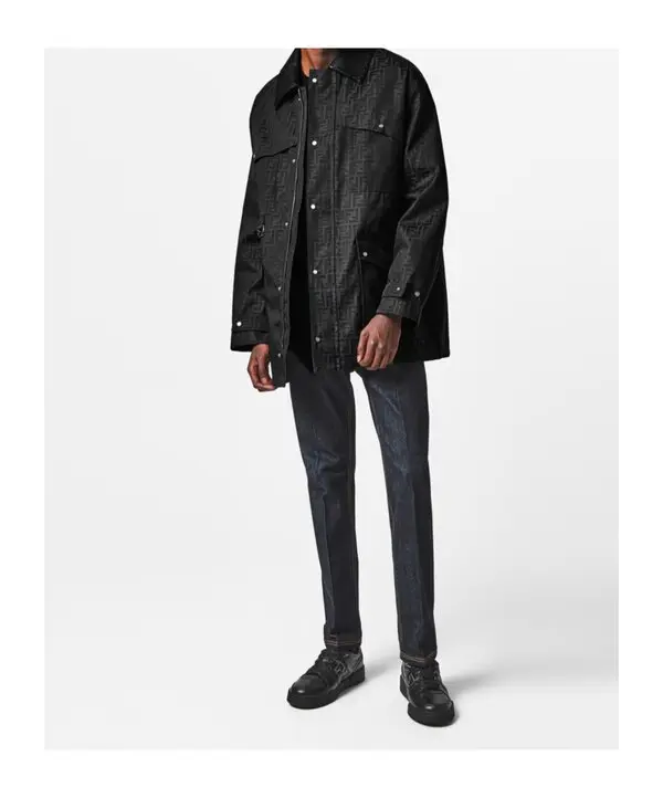Fendi Logo Jacquard Blouson Jacket
