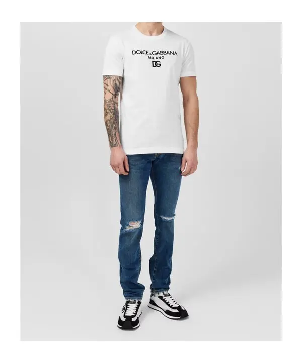 Dolce & Gabbana Logo-embroidered T-shirt