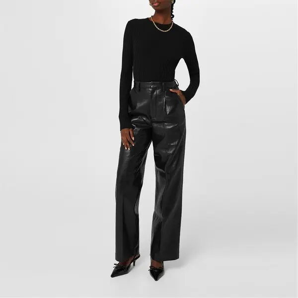 ANINE BING Belt Loop Casual Pants