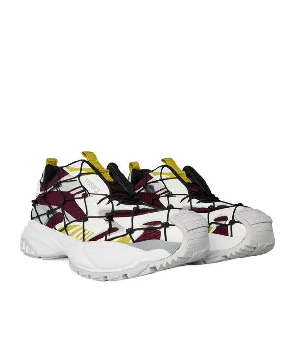 Versace Net" Sneakers - Gray