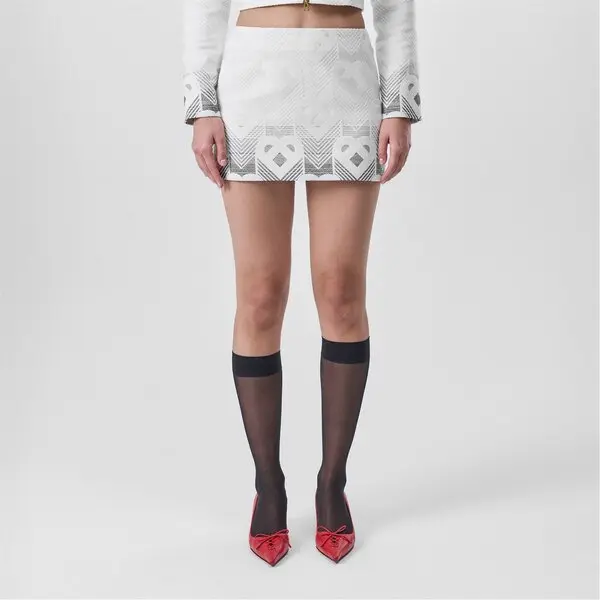 Casablanca Graphic Jacquard Mini Skirt
