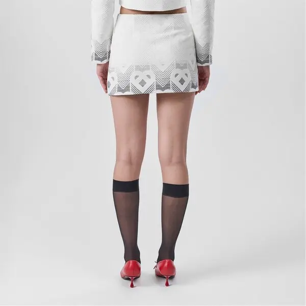 Casablanca Graphic Jacquard Mini Skirt