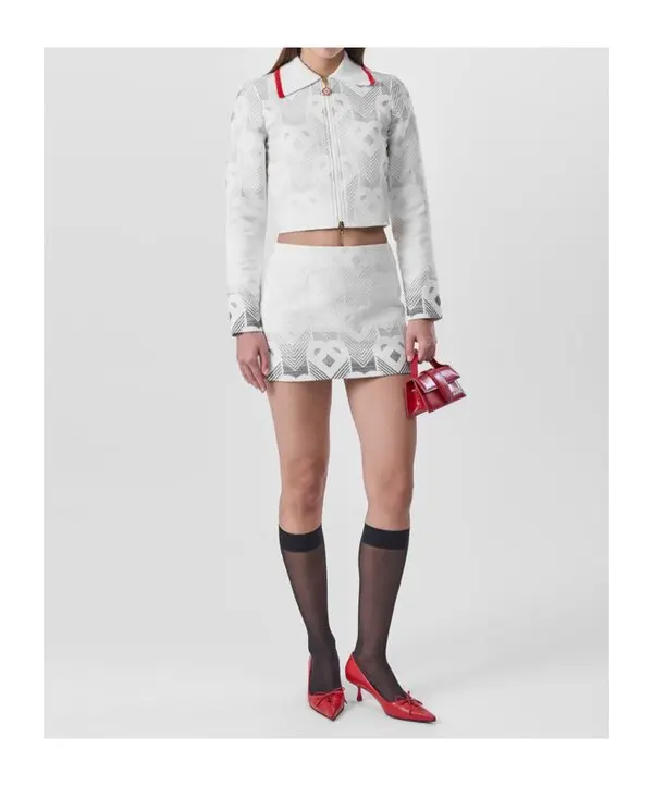 Casablanca Graphic Jacquard Mini Skirt
