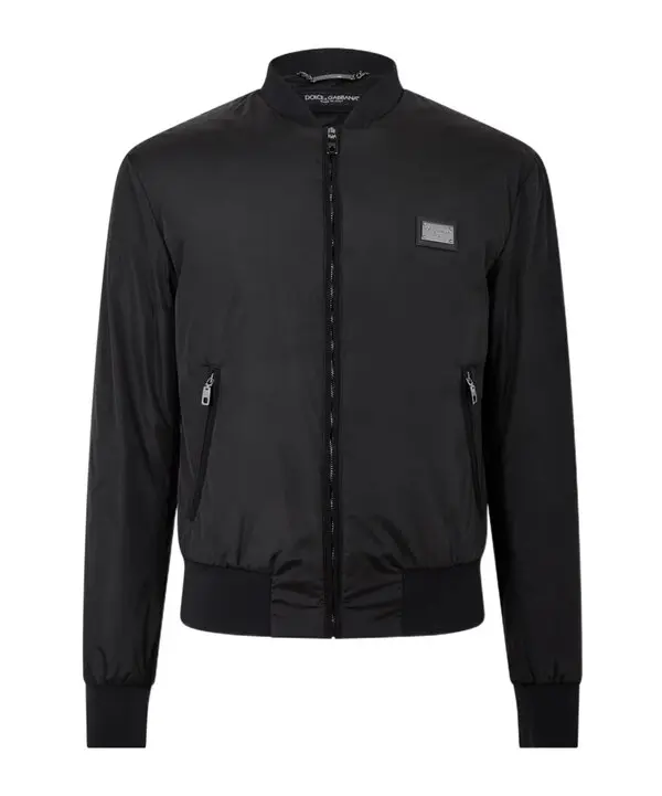 Dolce & Gabbana Bomber Jacket With Logo Detail