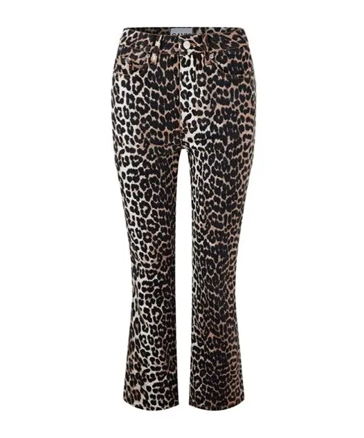 GANNI Animal Print Track Pants