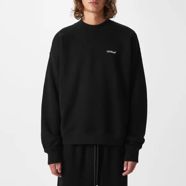 Off-White Long-sleeve Cotton Sweatshirt