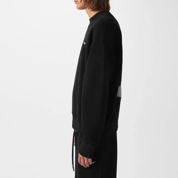 Off-White Long-sleeve Cotton Sweatshirt
